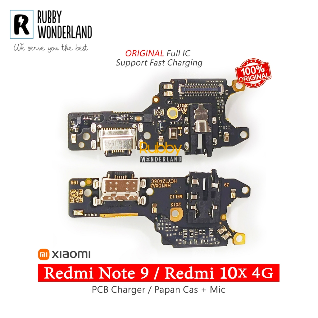 Jual Papan Cas PCB Konektor Charger Mic Xiaomi Redmi Note 9 / Redmi 10X ...