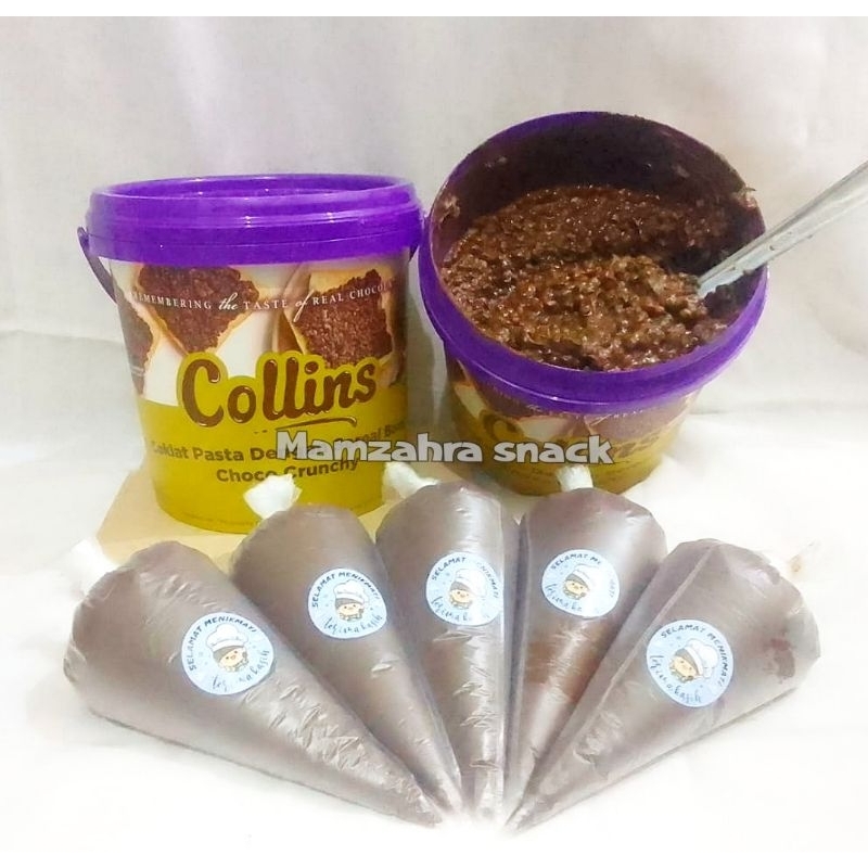 Jual Collins choco crunchy repack plastik 100gr TERLARIS selai | Shopee ...