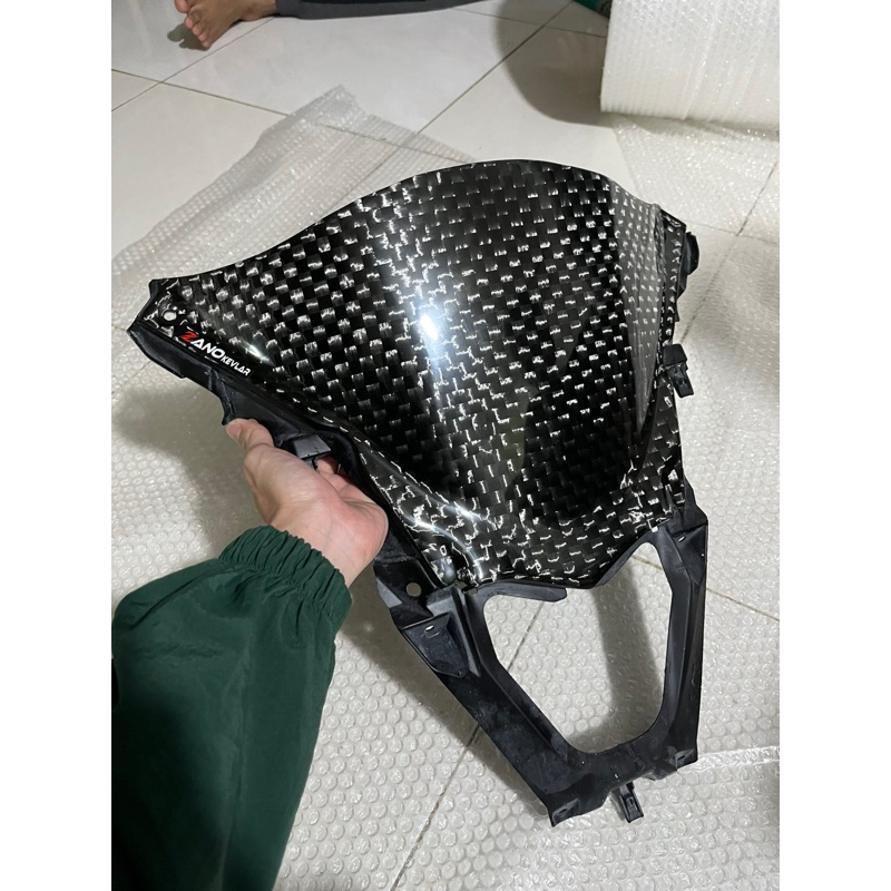 Jual cover dek windshield Honda pcx 160 spreadtow carbon kevlar ...