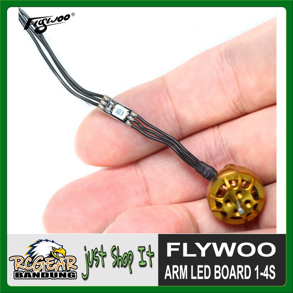 Jual Flywoo 4x10mm Arm LED Board Light 1/2 Bits 1-4S for RC Drone ...