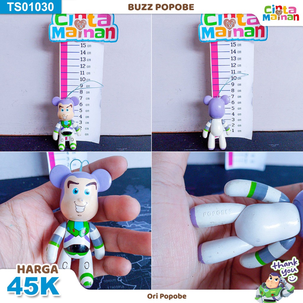 Jual TS01030 - Buzz Popobe Toy Story Figure, Ori Popobe, Desain Lucu ...