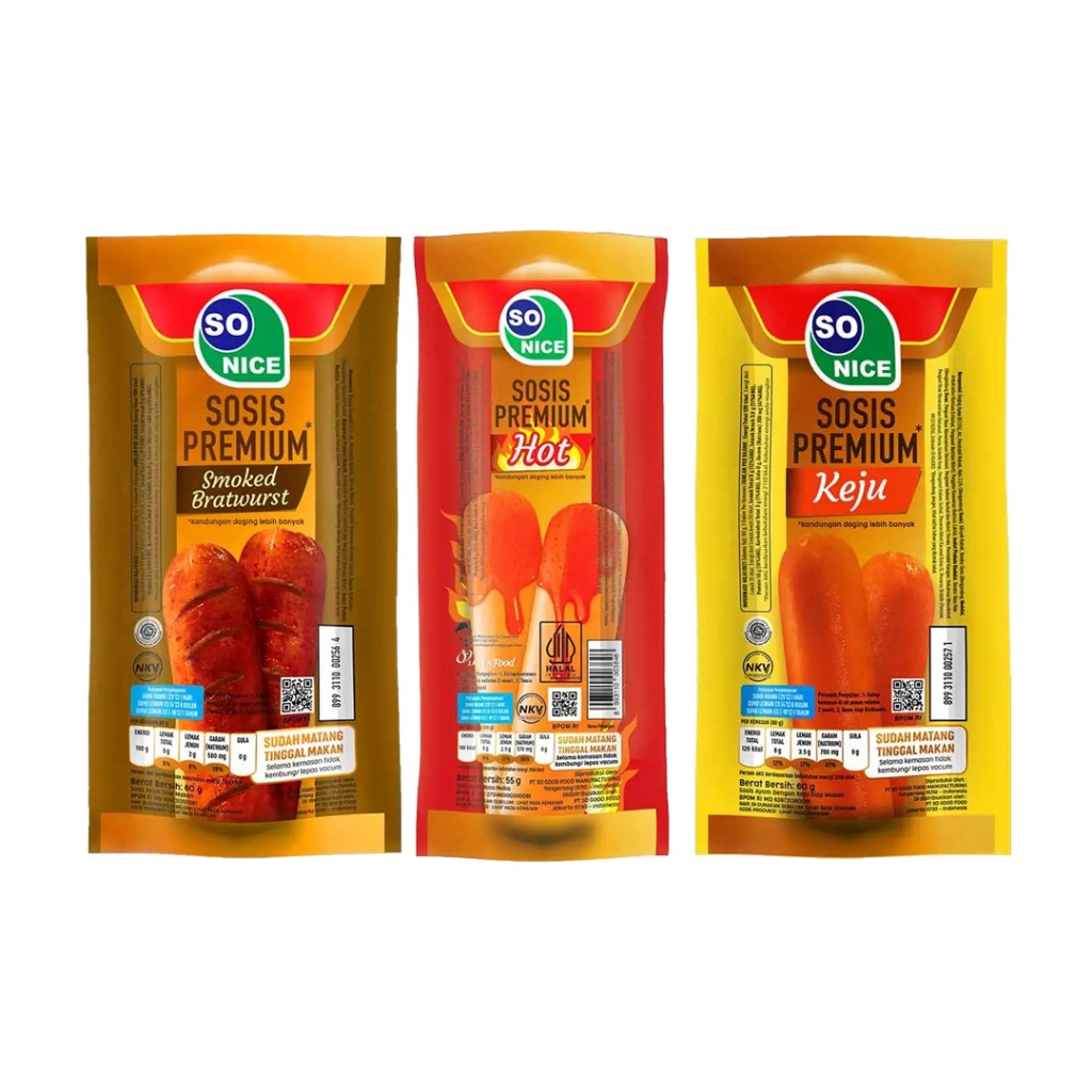 Jual So Nice Sosis Premium Siap Makan Instant (Satuan) | Shopee Indonesia