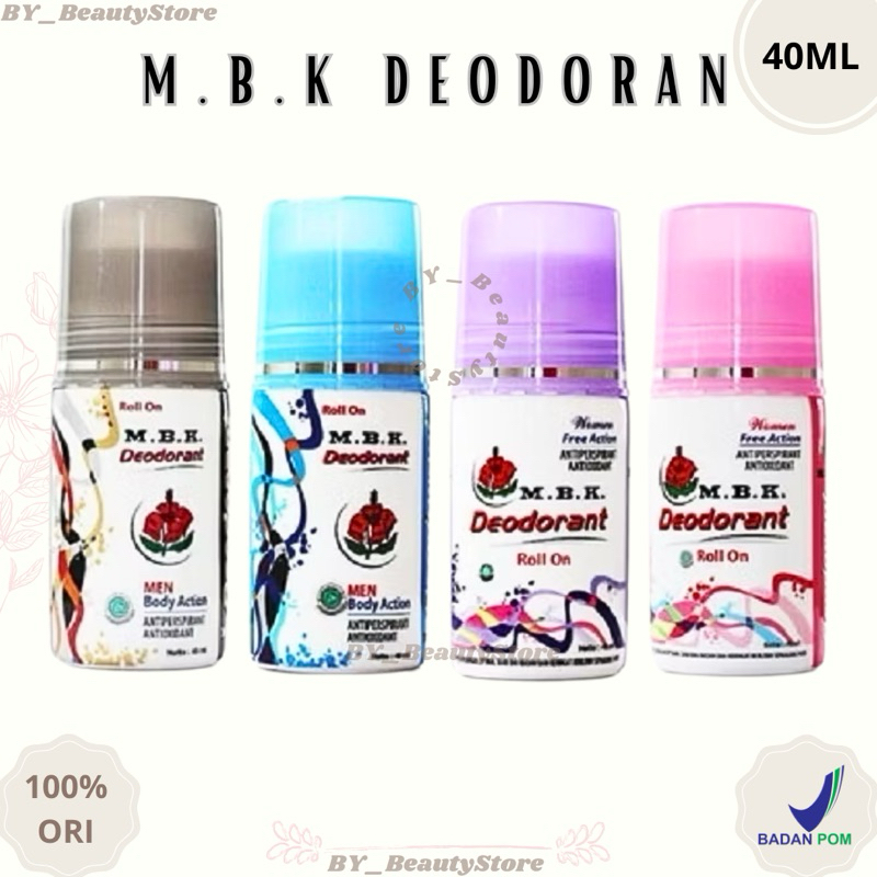 Jual M.B.K DEODORANT ROLL ON BPOM - ANTI PERSPIRANT - MBK DEO | Shopee ...