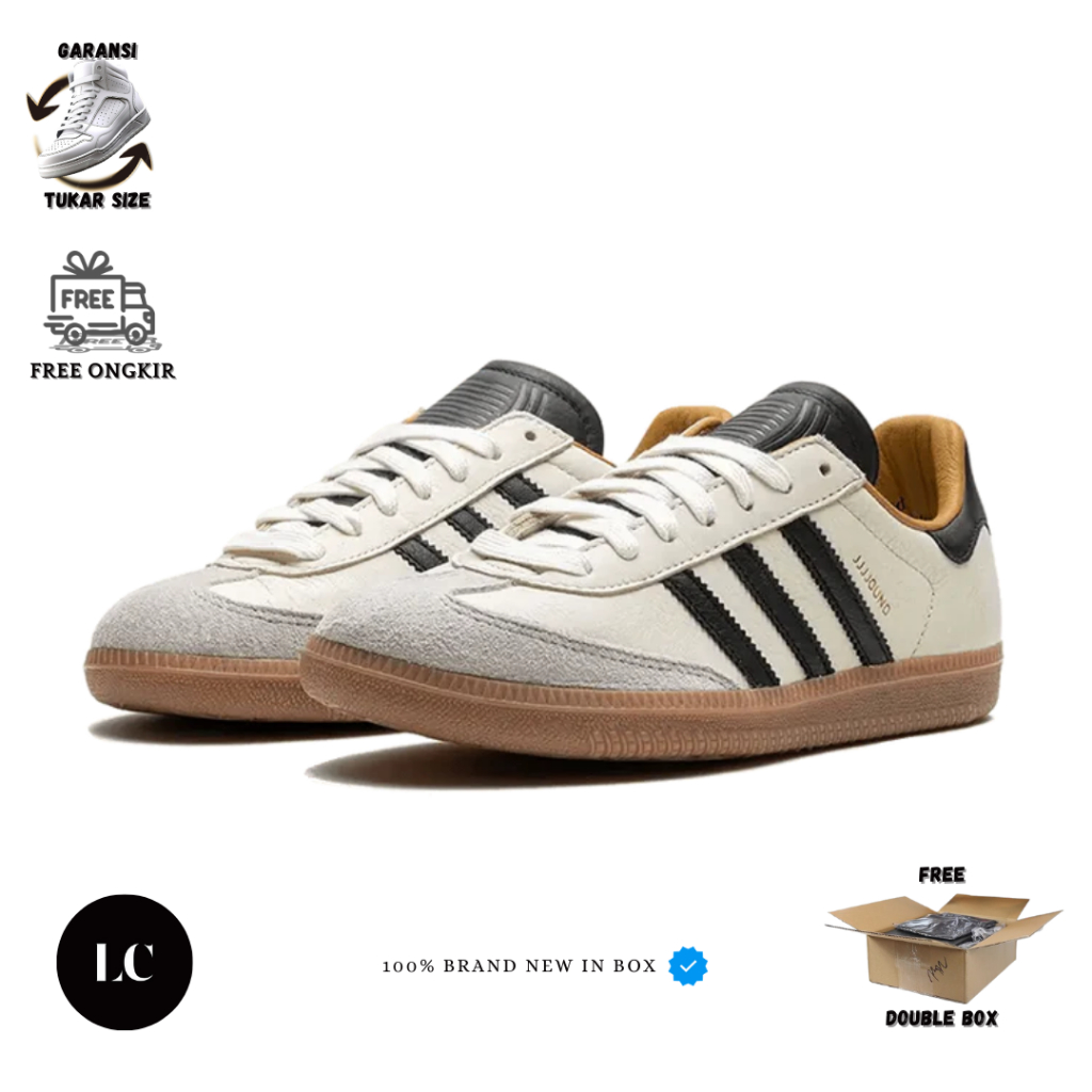 Jual Adidas Samba OG JJJJound White Cream Coreblack Sneakers Authentic ...