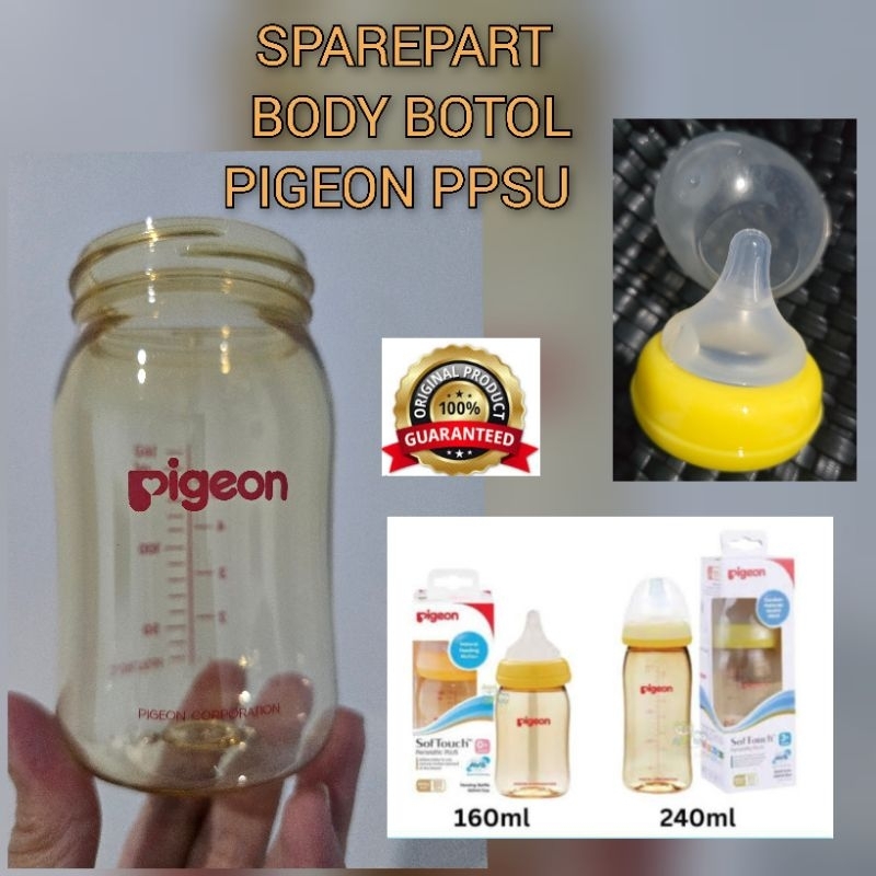 Jual Sparepart Botol PPSU Pigeon Nursing Bottle 160ml Wideneck Original | Shopee Indonesia
