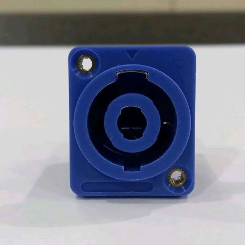 Jual SOCKET SPIKON BIRU 4 PIN PAKAI DRAT SOCKET SPIKON BODY PER 1 BUAH ...