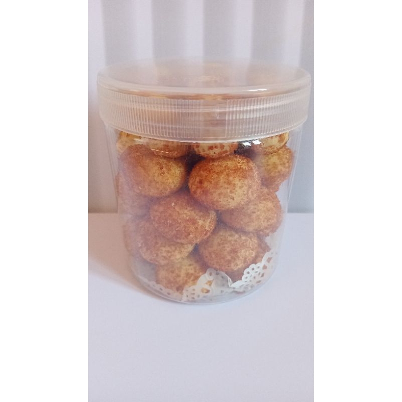 Jual kukis gula palem palm sugar cookies lumer original toples bulat ...