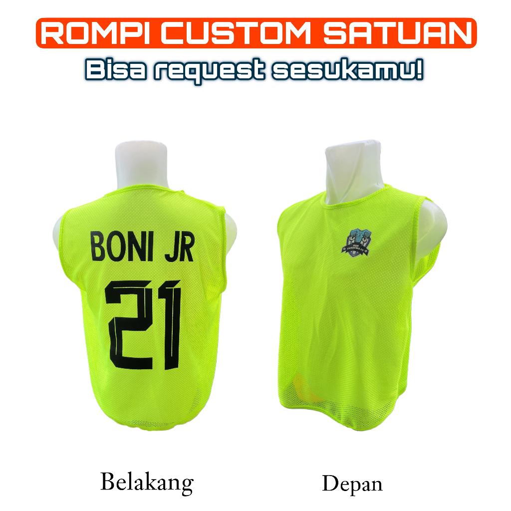 Jual Rompi Latihan Custom Bahan Poly Mesh Jaring Kualitas Premium ...