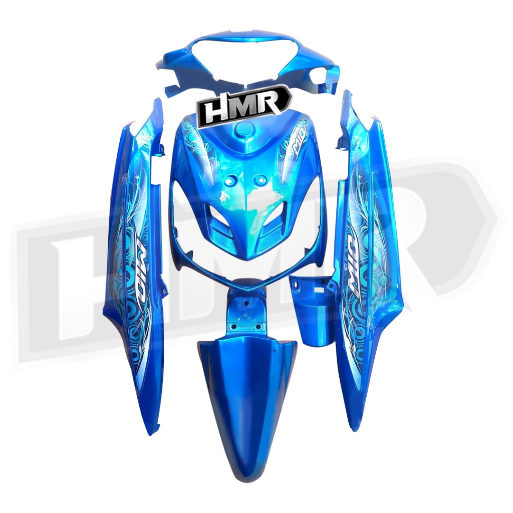 Jual COVER BODY ALUS YAMAHA MIO SMILE BIRU MUDA Striping Yamaha Mio ...