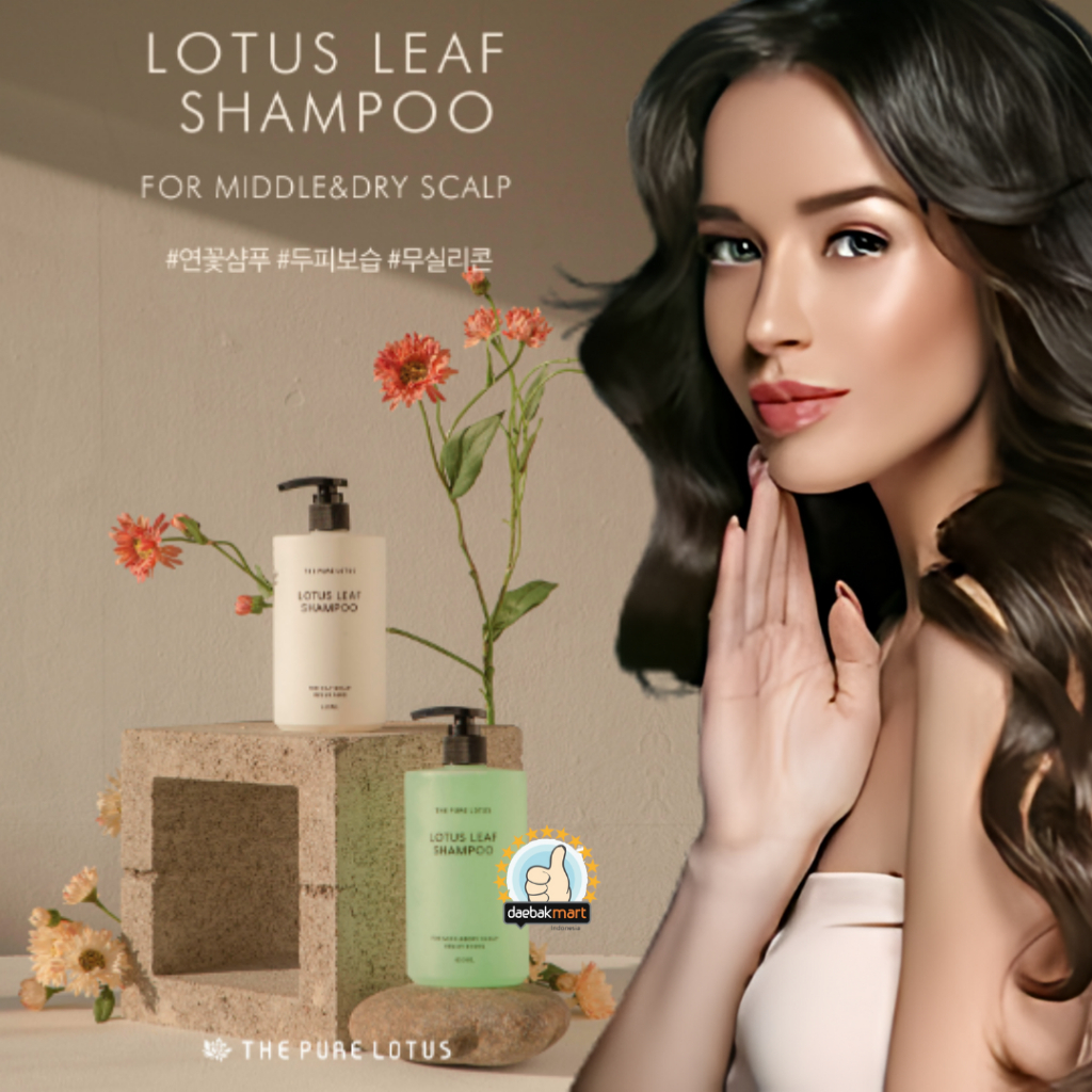 Jual The Pure Lotus Lotus Leaf Shampoo 450ml | Shopee Indonesia