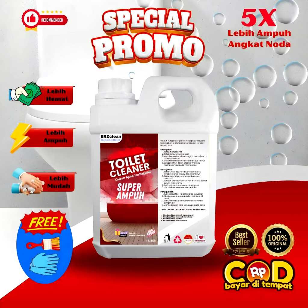 Jual TOILET CLEANER FINK 1LITER RED Pembersih Kamar Mandi Toilet Kloset ...