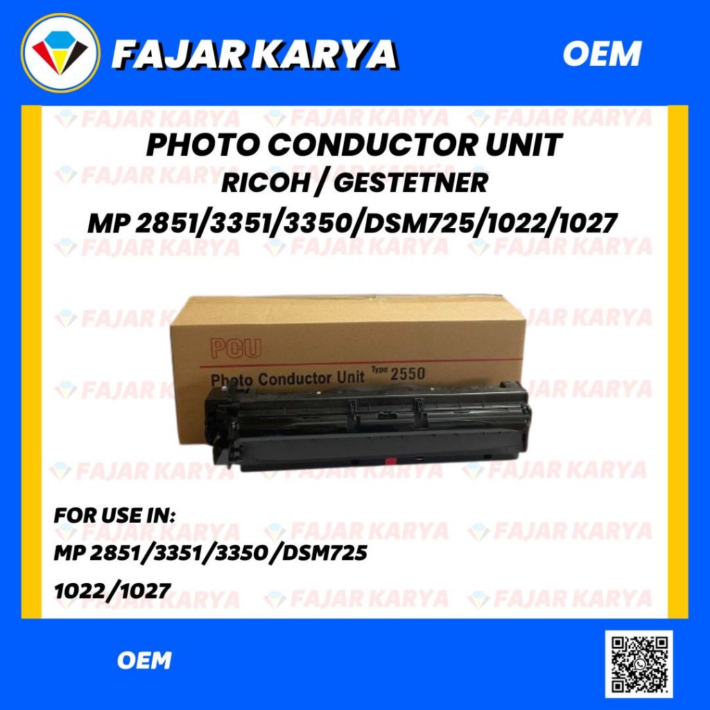 Jual DRUM UNIT RICOH/GESTETNER MP 2851/3351/2852/3352/3350/DSM725/1022 ...