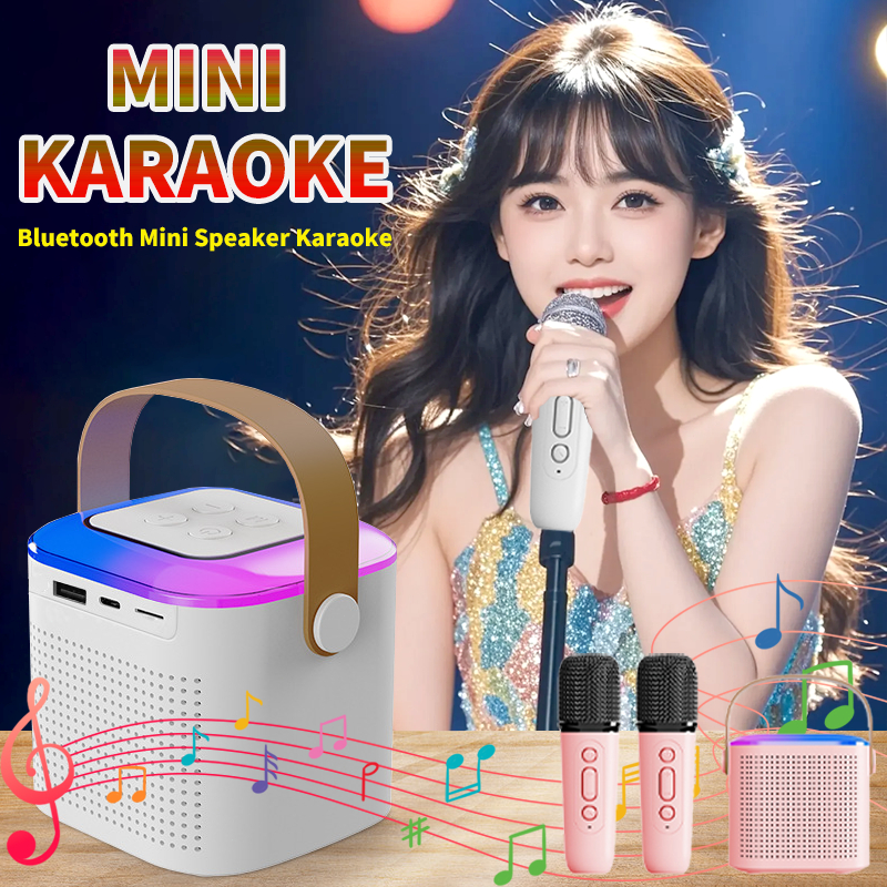 Jual Speaker Mini Karaoke Mikrofon Karaoke Set Premium Speaker ...