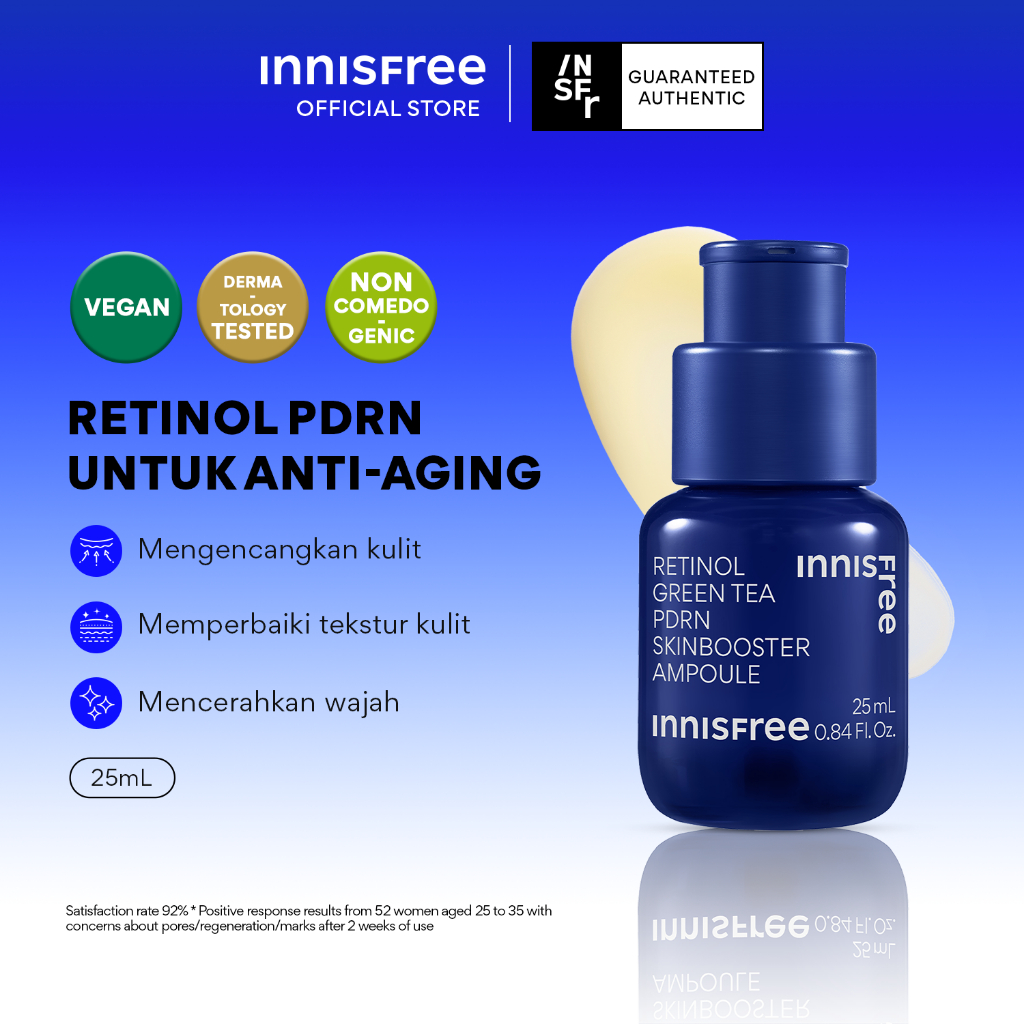 Jual Innisfree Retinol Green Tea PDRN Skinbooster Ampoule 25ml - Serum ...
