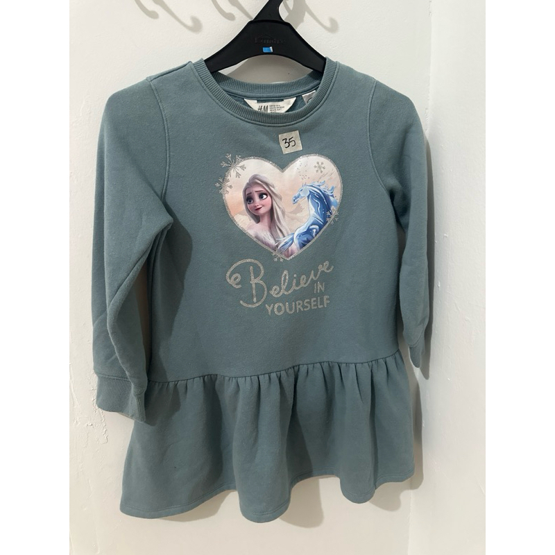 Jual H&M Kids Sweater Dress Hijau Tua untuk anak usia 6-7 tahun | Shopee Indonesia