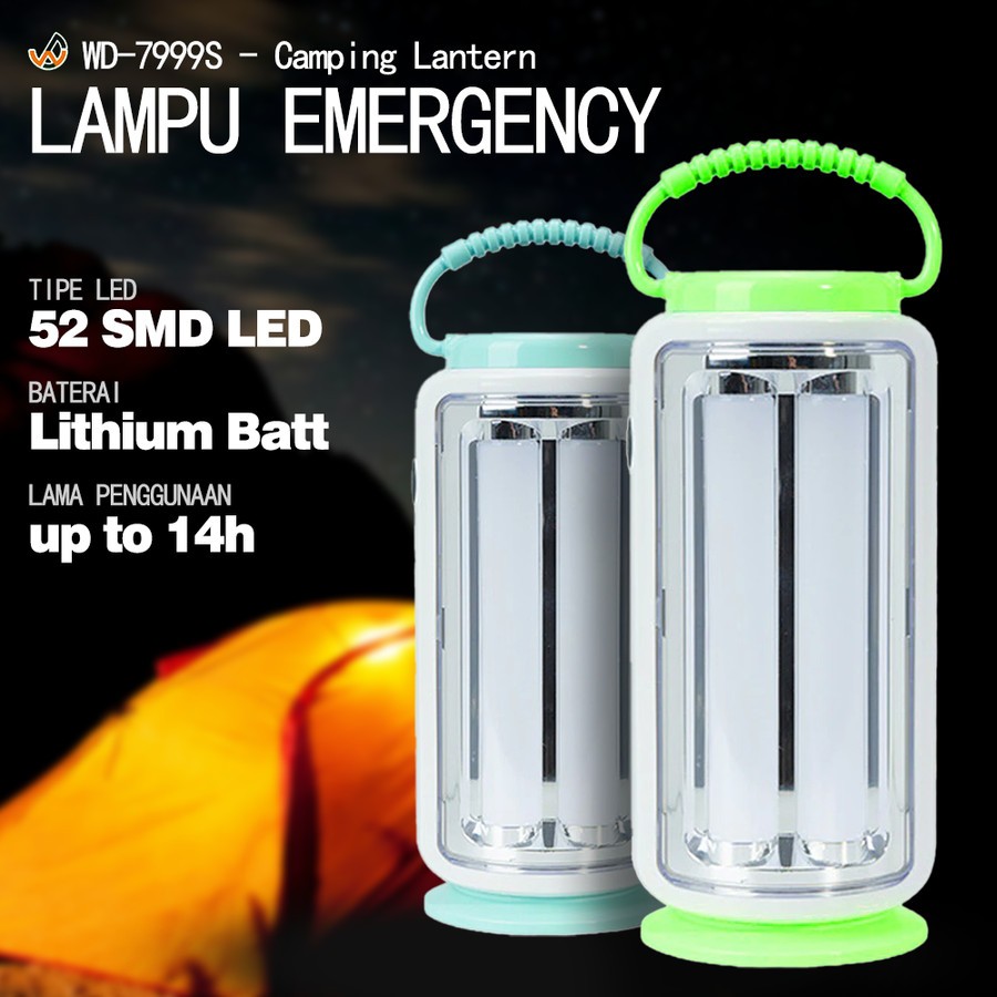 Jual Lampu Emergency LED Gantung Tenaga Surya Portabel Lentera Tenda Camping IP67 Tahan Air ...