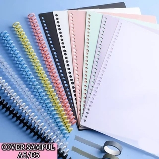 Jual Binder A5 B5/DIY plastik binder cover/warna permen cover binder A5 ...
