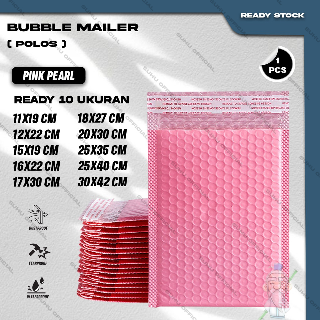 Jual Plastik Packing BUBBLE MAILER Pink Kantong Polybubble Amplop Bubble Envelope Polymailer ...