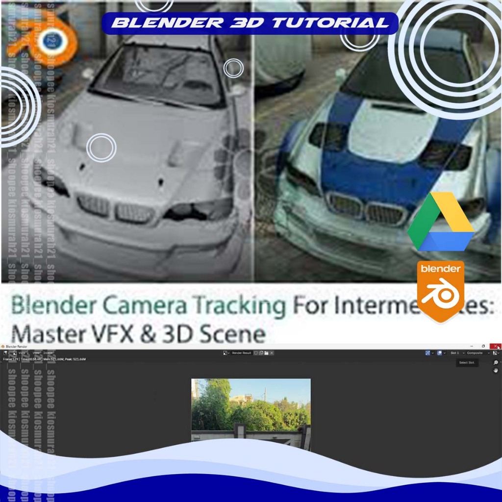 Jual Blender 3D Tutorial Blender Camera Tracking for Intermediates ...