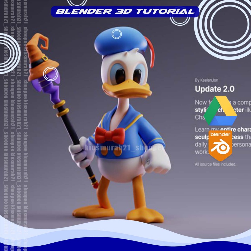 Jual Blender 3D Tutorial The Beginners Guide to Blender and Stylised ...