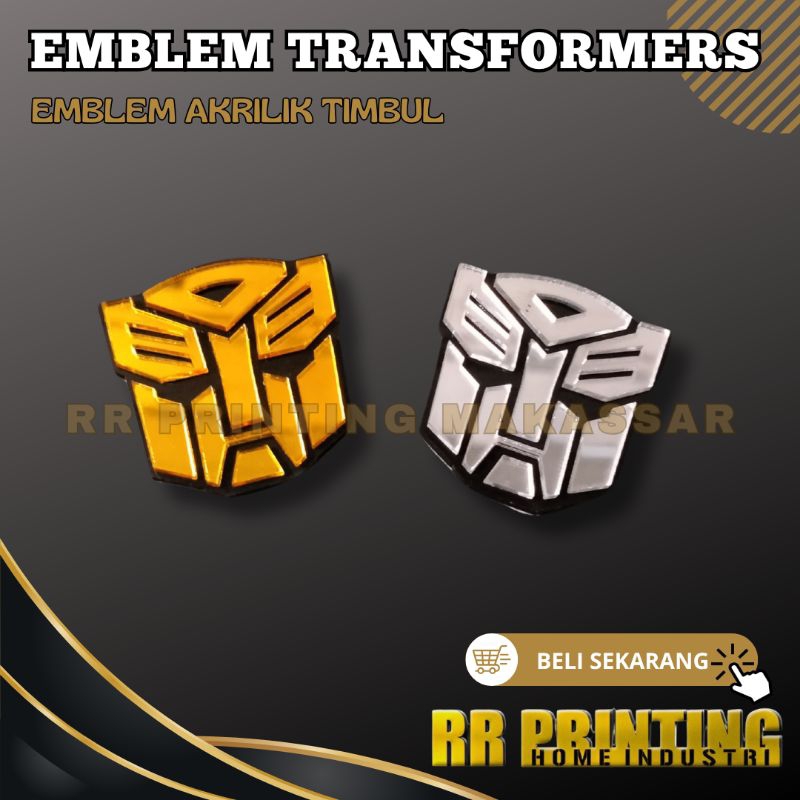 Jual Emblem Akrilik transformers Mini acrylic autobot embos mini ...