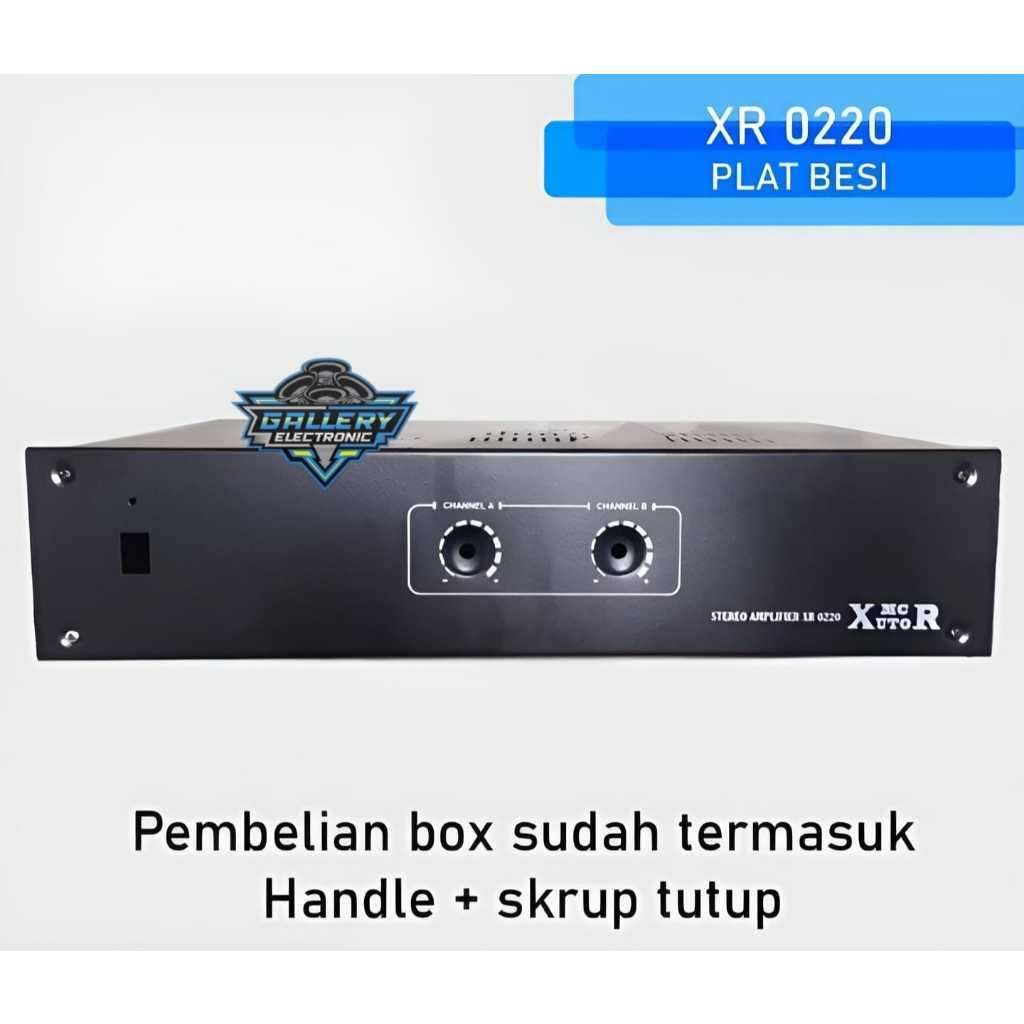 Jual Bok Ampli 2 Lobang XR 0220 2Channel / Box Power Amplifier Bahan Plat Besi Tebal | Shopee ...