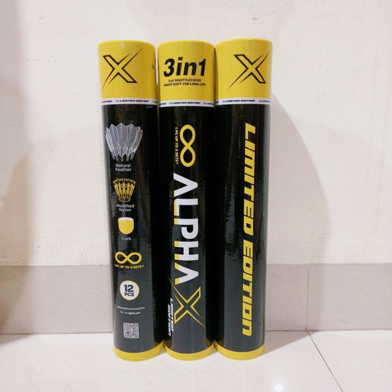 Jual Shuttlecock alpha X original / shuttlecock alpha 3 in 1 | Shopee ...