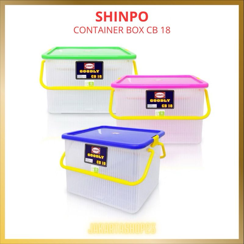 Jual SHINPO Box Penyimpanan Kontainer Plastik 18 L Goodly Container Box ...
