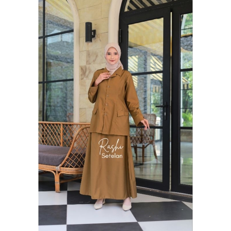 Jual Baju seragam kerja Dinas setelan rok pns guru ASN PEMDA KHEKI wanita terbaru 2025 bahan ...