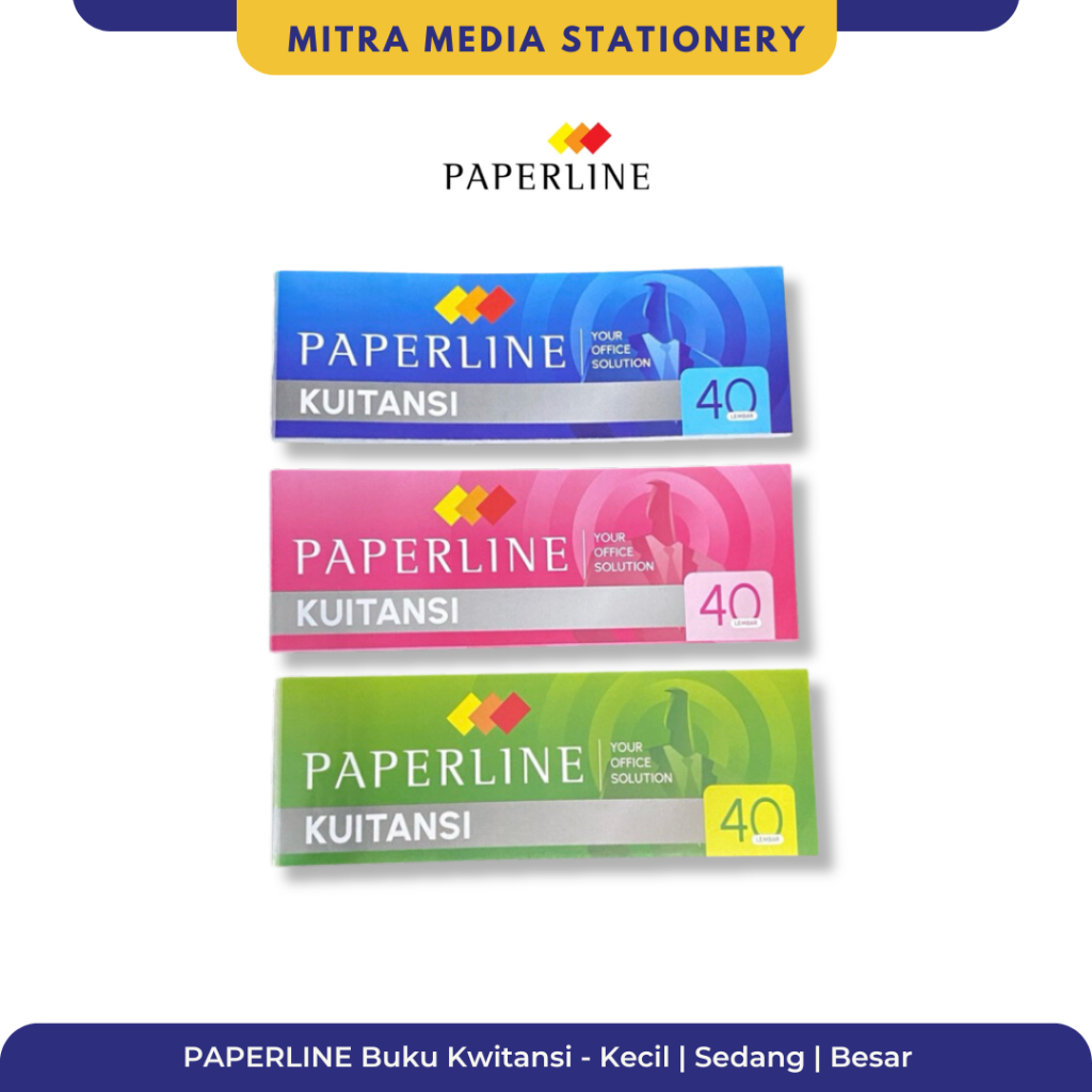 Jual PAPERLINE Buku Kwitansi Kuitansi 40T 40M 50B - Kecil Sedang Besar ...