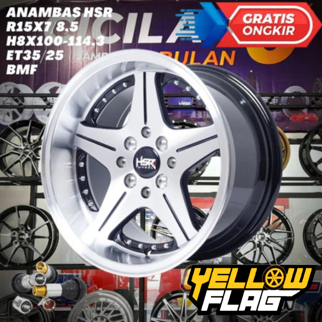 Jual VELG MOBIL CELONG RING 15 HSR ANAMBAS R15X7-8,5 PCD 8X100-114,3 FOR JAZZ AYLA CHEFROLET DLL ...