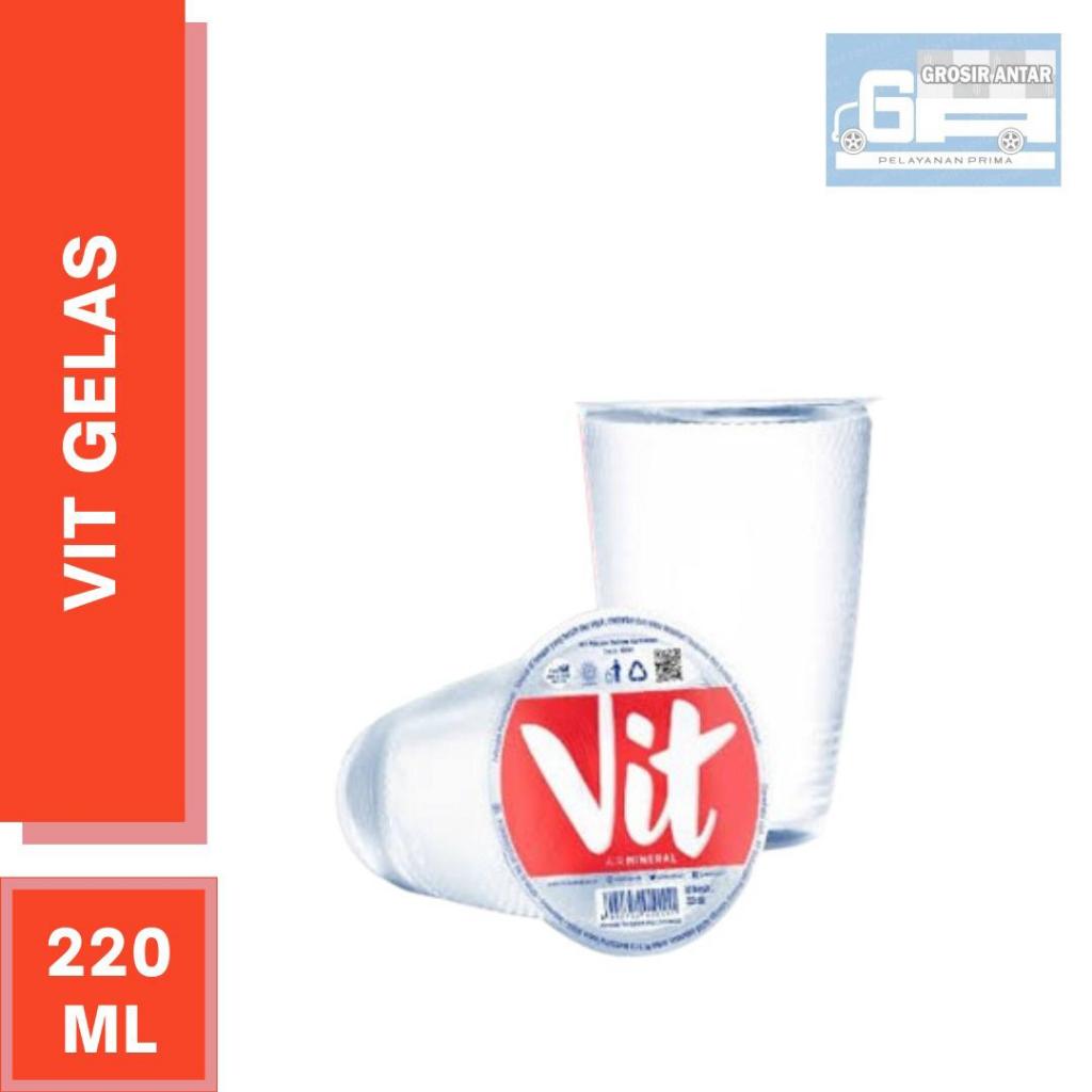 Jual Vit Cup Gelas 220 ML 1 Dus isi 48 gelas | Shopee Indonesia