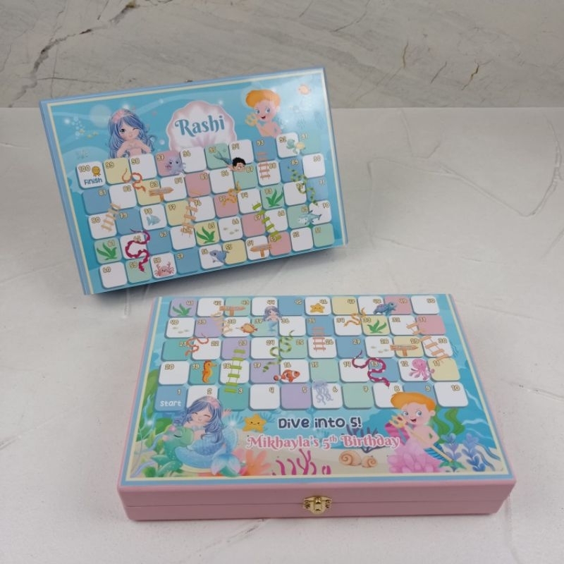 Jual GAME BOARD ANAK Papan Kayu Permainan Anak Custom ULAR TANGGA ...