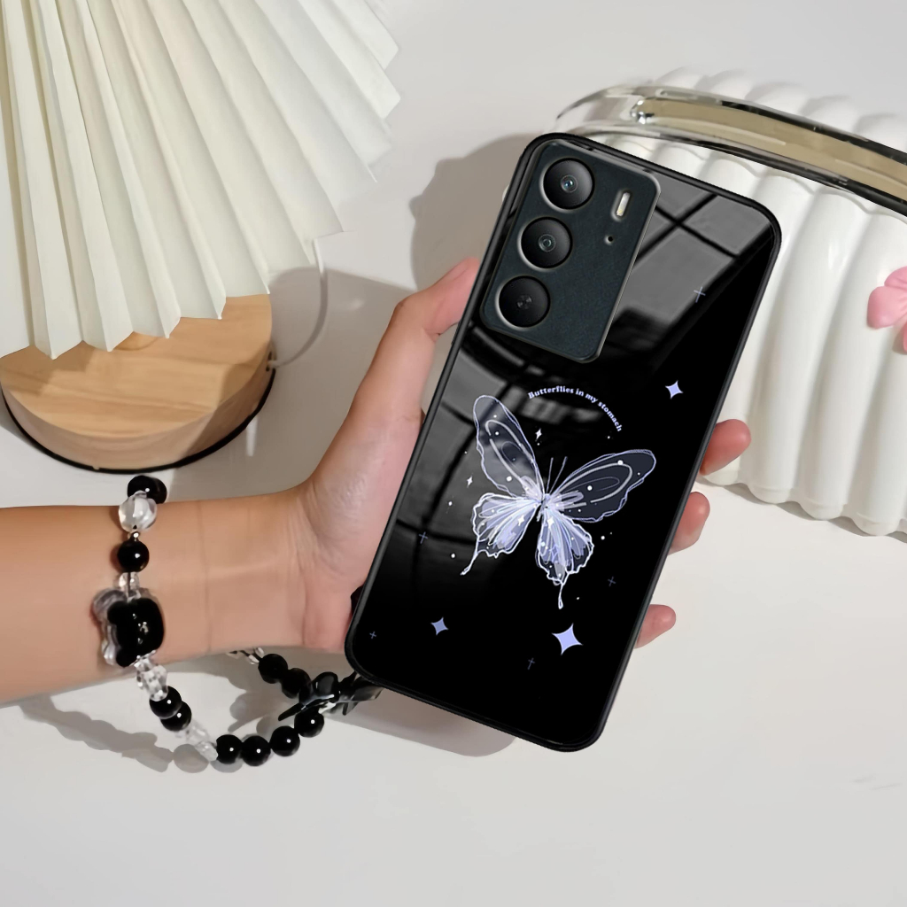 Jual Softcase Glossy Glass + Strap Gantungan Realme C75 Terbaru [SCK02 ...