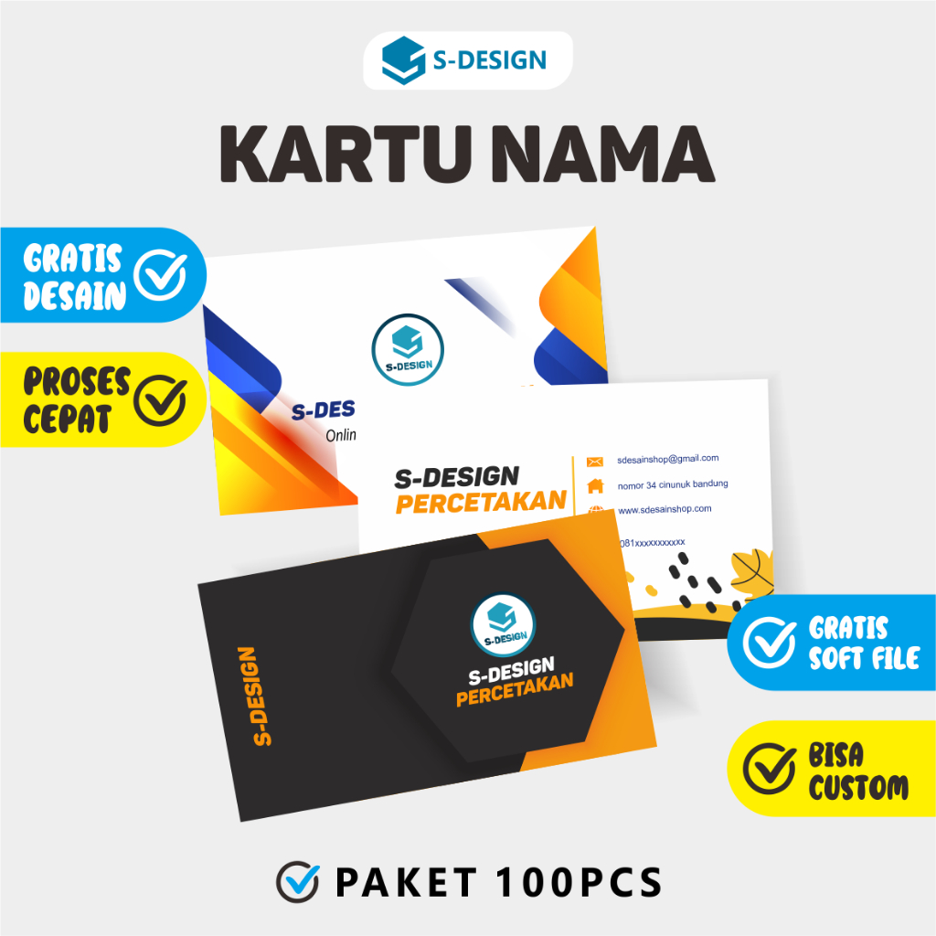 Jual KARTU NAMA / KARTU NAMA CUSTOM / ID CARD / NAMA TAG / KARTU CUSTOM ...
