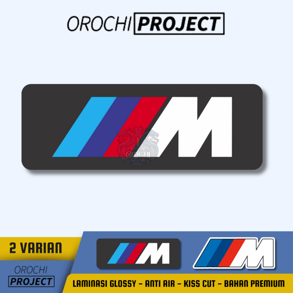 Jual Sticker Stiker Brand Logo BMW M3 IIM Vinyl Glossy Anti Air HP ...