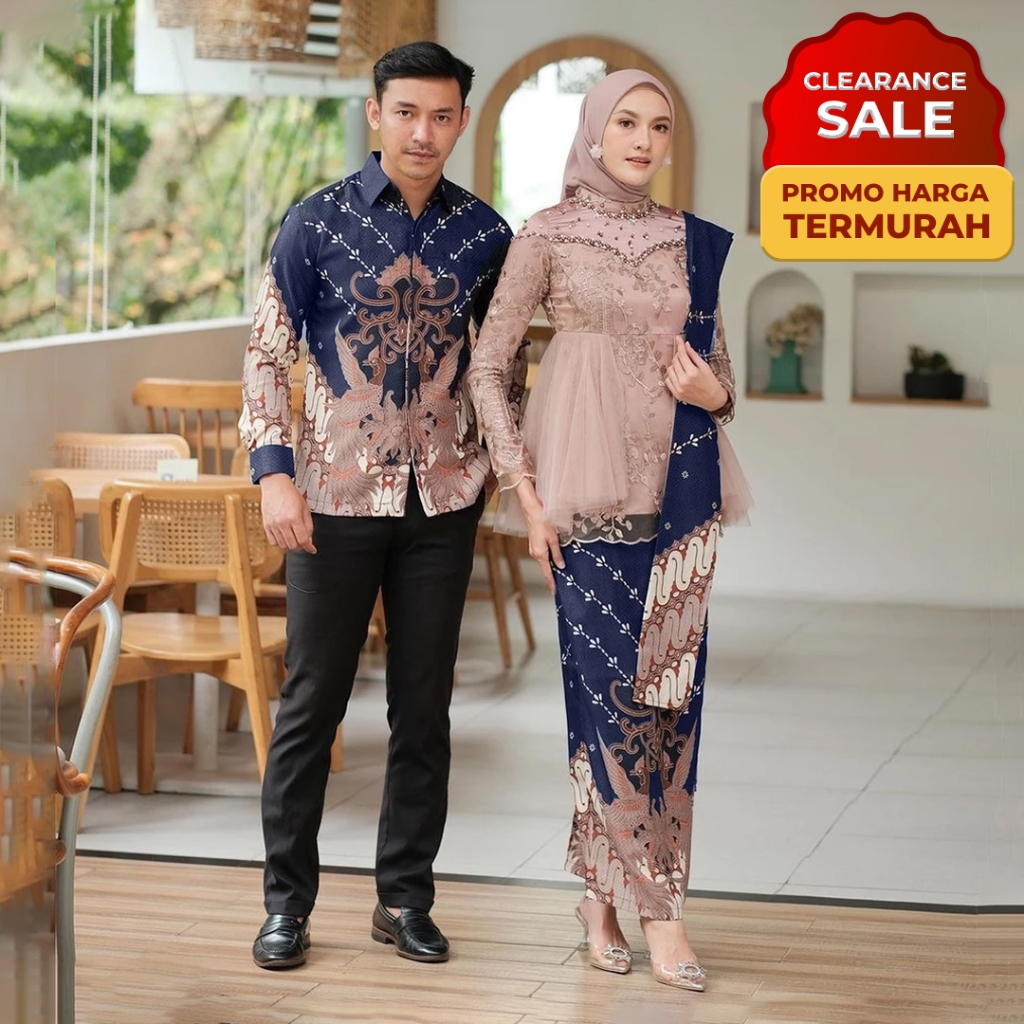 Jual BATIK COUPLE TERMURAH - Kebaya Couple Dewi Baju Wisuda Lamaran ...