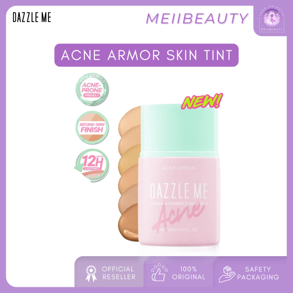 Jual DAZZLE ME Acne Armor Cover & Correct Skin Tint Beauty Liquid ...
