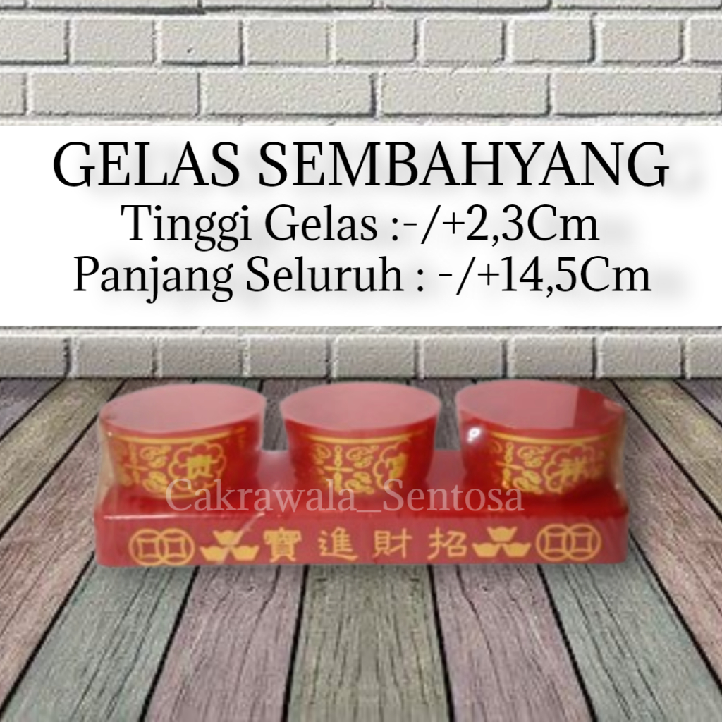 Jual Gelas Sembahyang Plastik Warna Merah Isi 3 Pcs | Shopee Indonesia