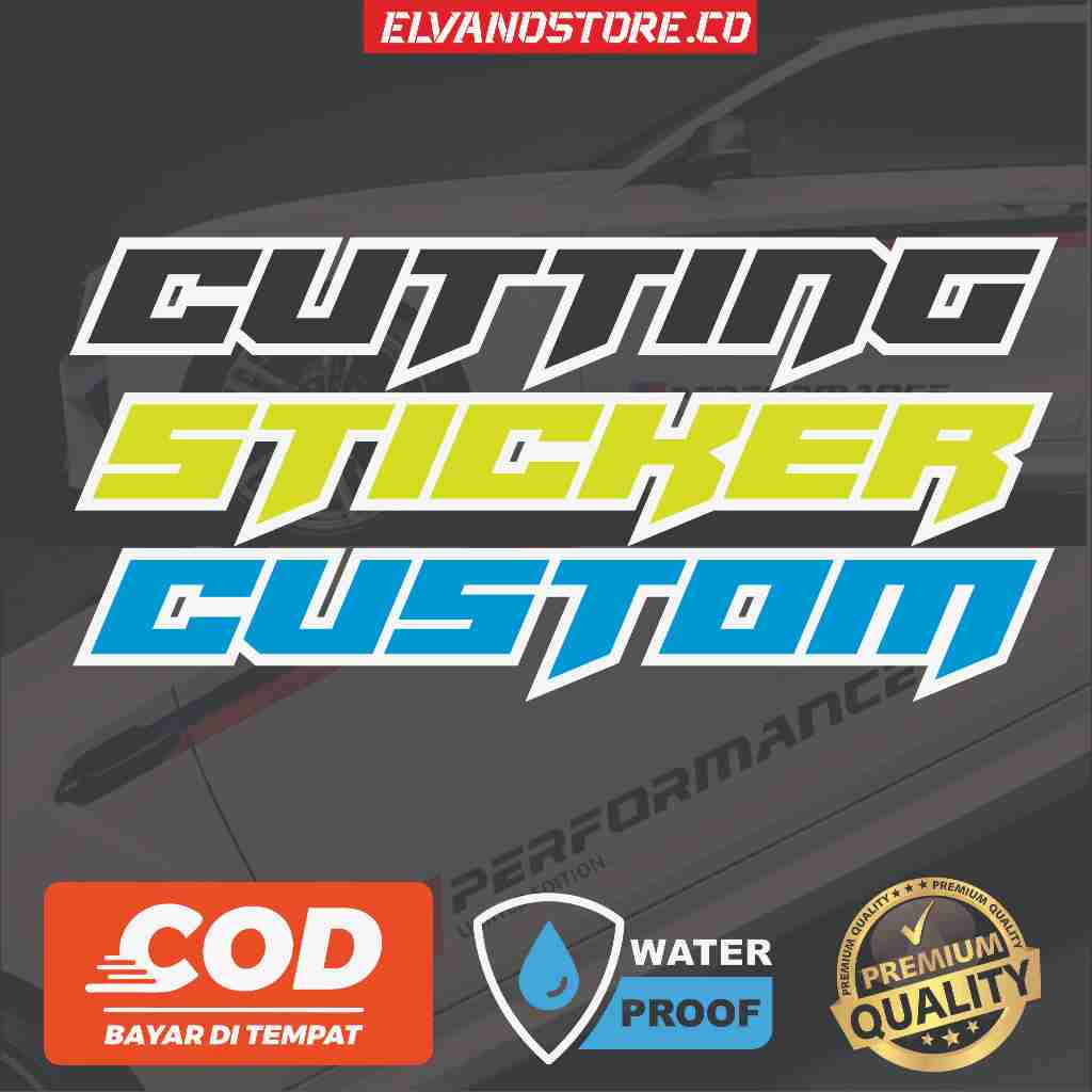 Jual STICKER CUTTING KACA MOBIL STIKER WINSHIELD KEREN CUSTOM NAMA LUCU ...