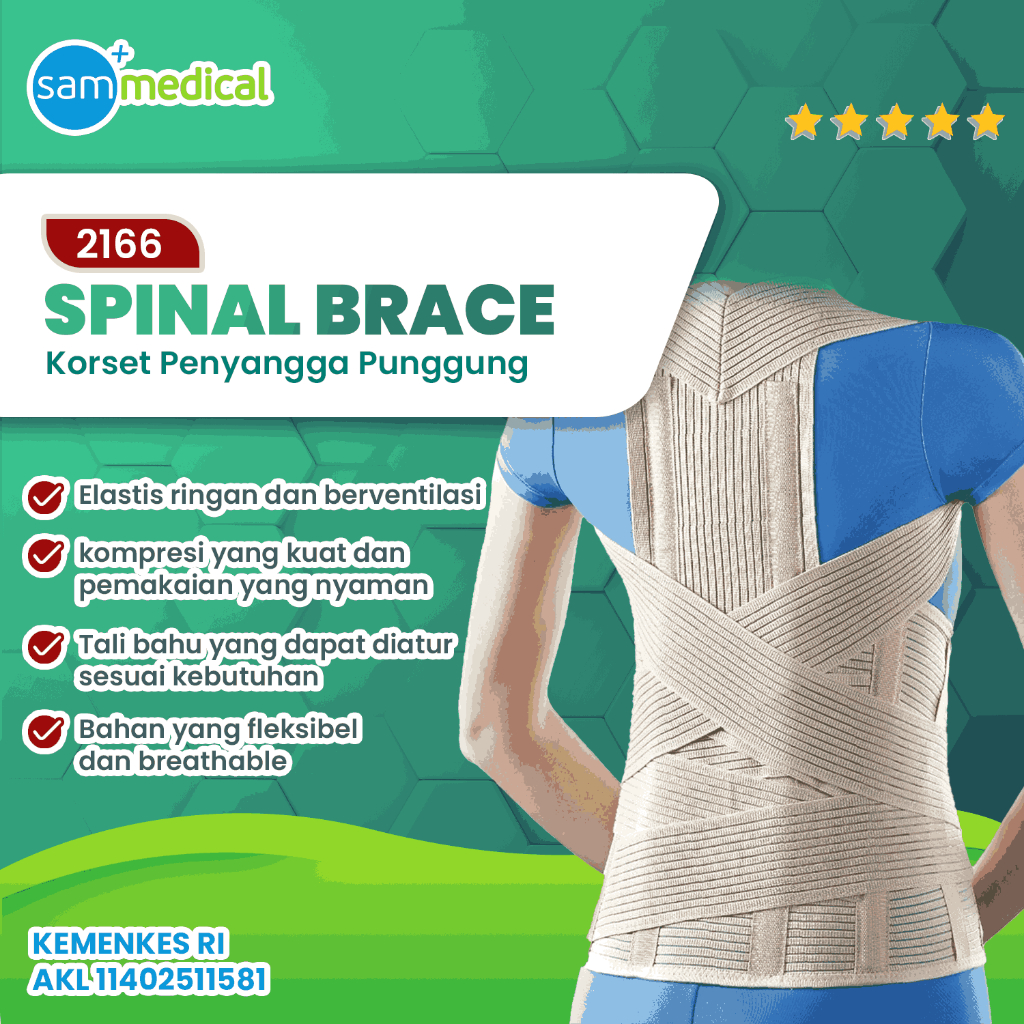 Jual Oppo Penyangga Tulang Belakang - 2166 / Spinal Brace / Dekker Korset TLSO / Deker Tulang ...