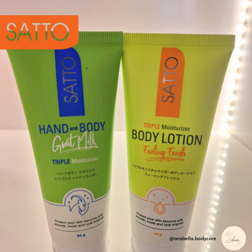 Jual Satto Triple Moisturizer Whitening Body Lotion Feeling Fresh ...