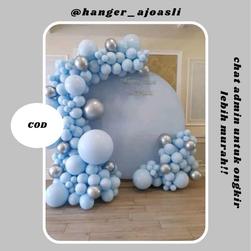 Jual Cover Background Kain Stand Bulat Backdrop Dekorasi | Shopee Indonesia