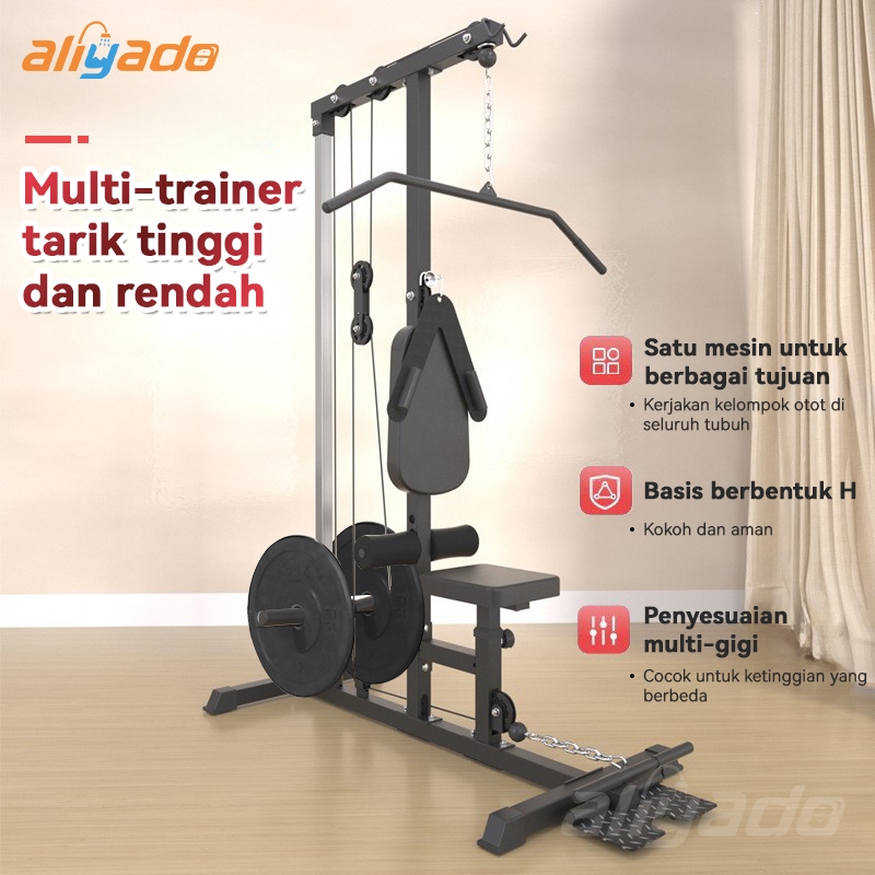 Jual Fitness Lat Pull Down Crossover Rowing Alat Fitness Multifungsi Lat Pull Down Fitness ...
