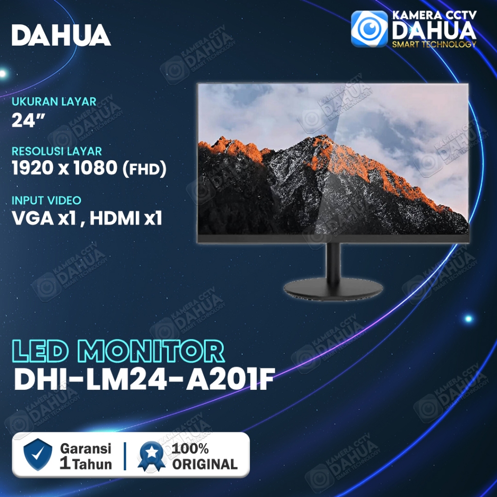 Jual DAHUA MONITOR LM24-A201F 24" FULL HD HDMI VGA FHD 24 INCH | Shopee Indonesia