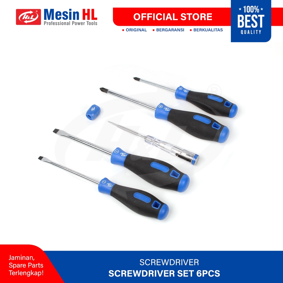 Jual HL Obeng Set / Screwdriver Set 6Pcs | Shopee Indonesia