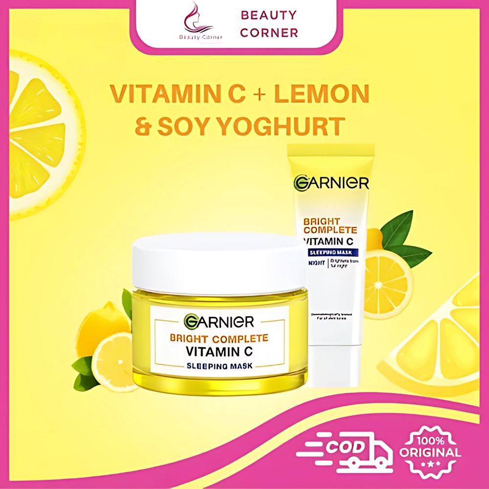 Jual Garnier Bright Complete Yoghurt Sleeping Mask Night Cream | Shopee Indonesia