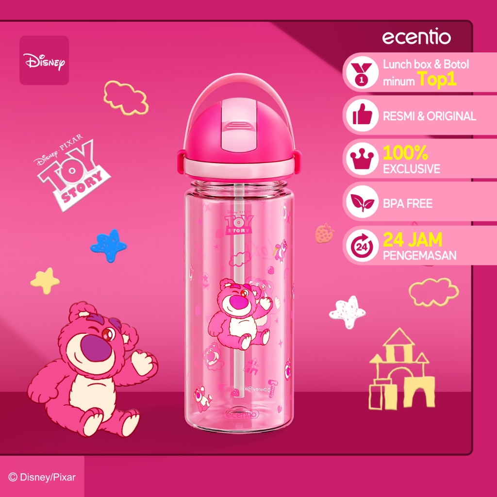 Jual ecentio Disney Lotso Botol Minum Anak Perempuan 550ml BPA FREE ...