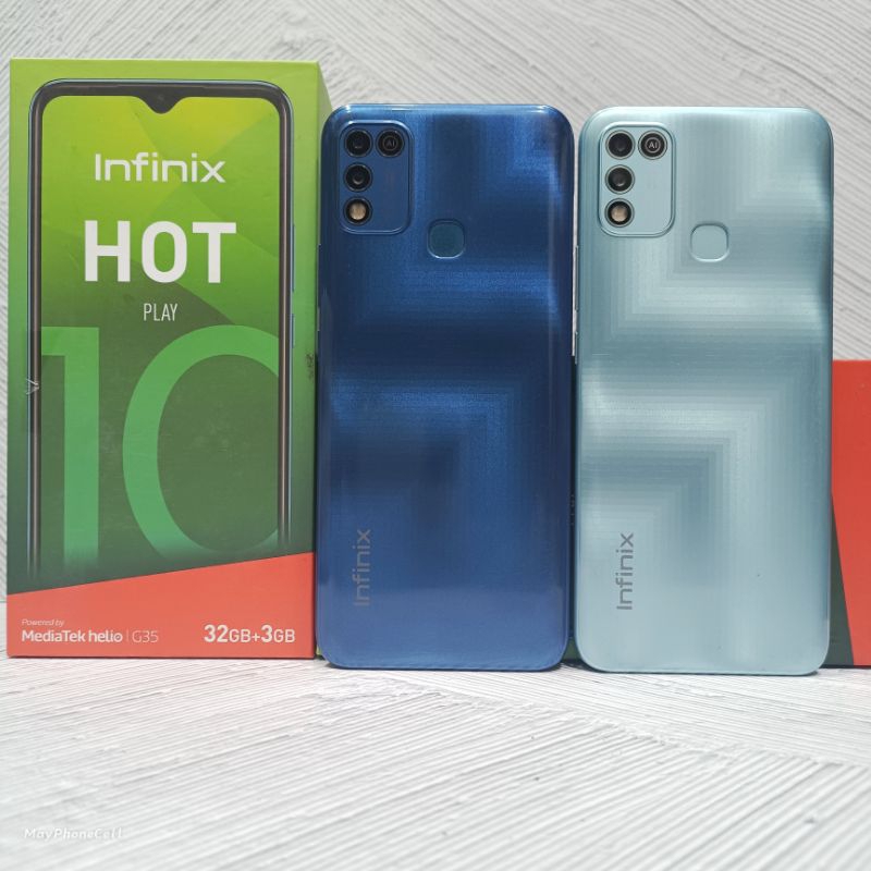 Jual Infinix Hot 10 Play 4/64 GB Handphone Second Fullset | Shopee ...