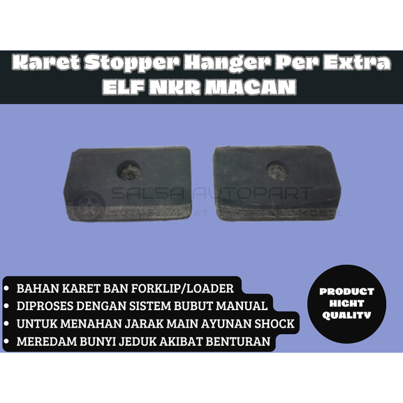 Jual Karet Stopper Hanger Per Extra Tebal Cembung ELF NKR MACAN Plus Baut Baja Harga 1Pcs ...